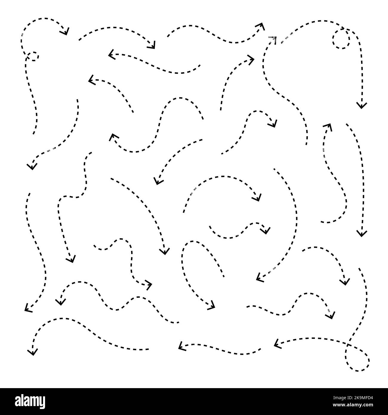 Set of minimal and unique arrow set isolated on white background ...