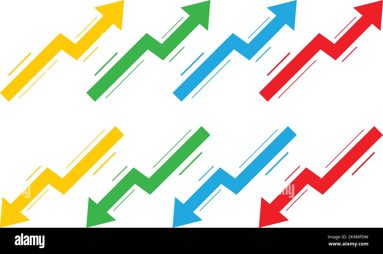 Set of minimal and unique arrow set isolated on white background ...