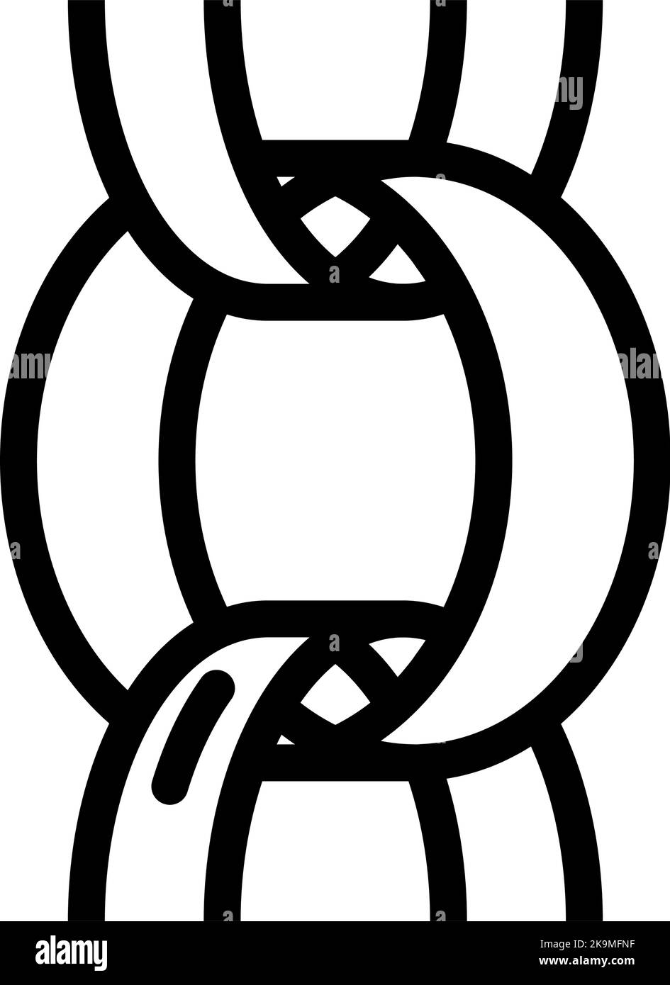 belcher rolo chain line icon vector illustration Stock Vector Image ...