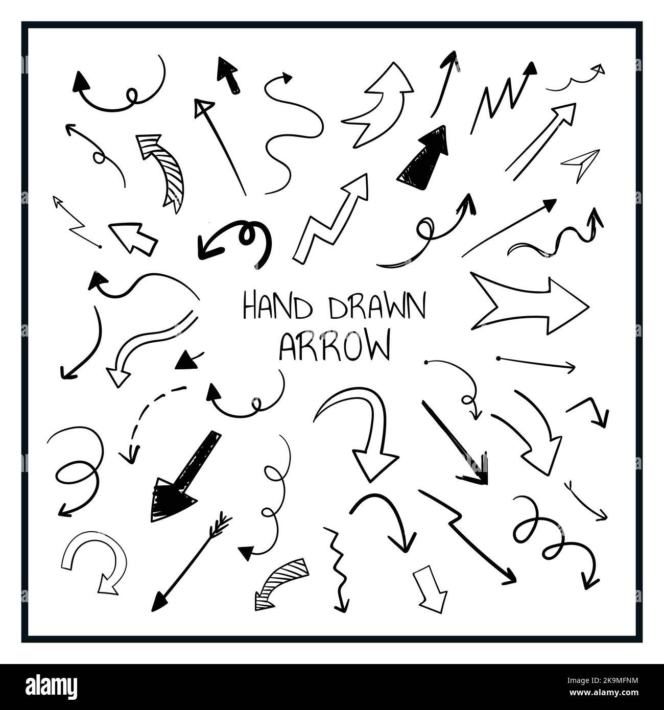 Set of minimal and unique arrow set isolated on white background ...