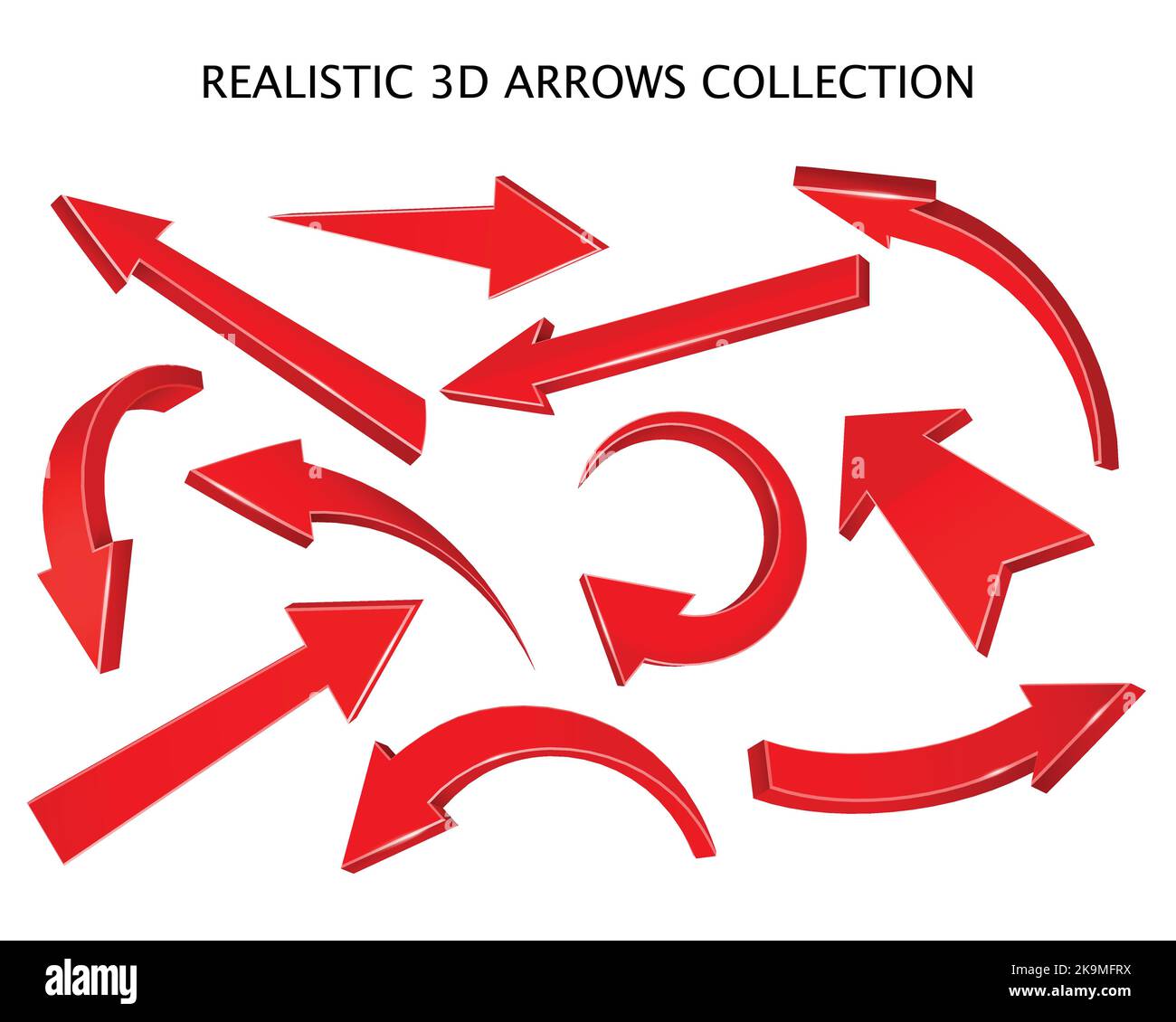 Set of minimal and unique arrow set isolated on white background ...