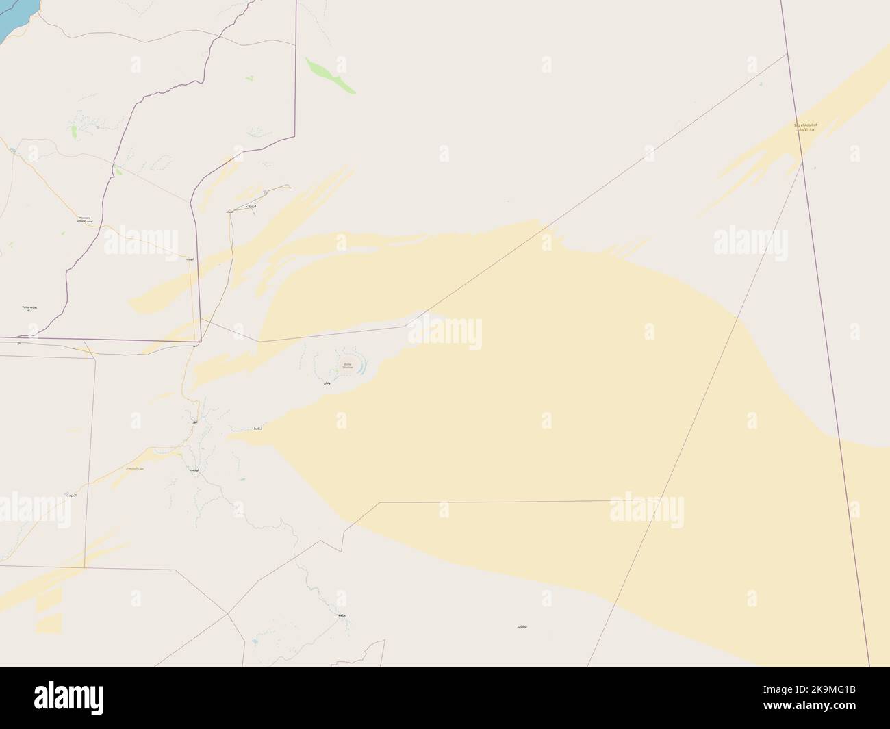 Adrar, region of Mauritania. Open Street Map Stock Photo - Alamy