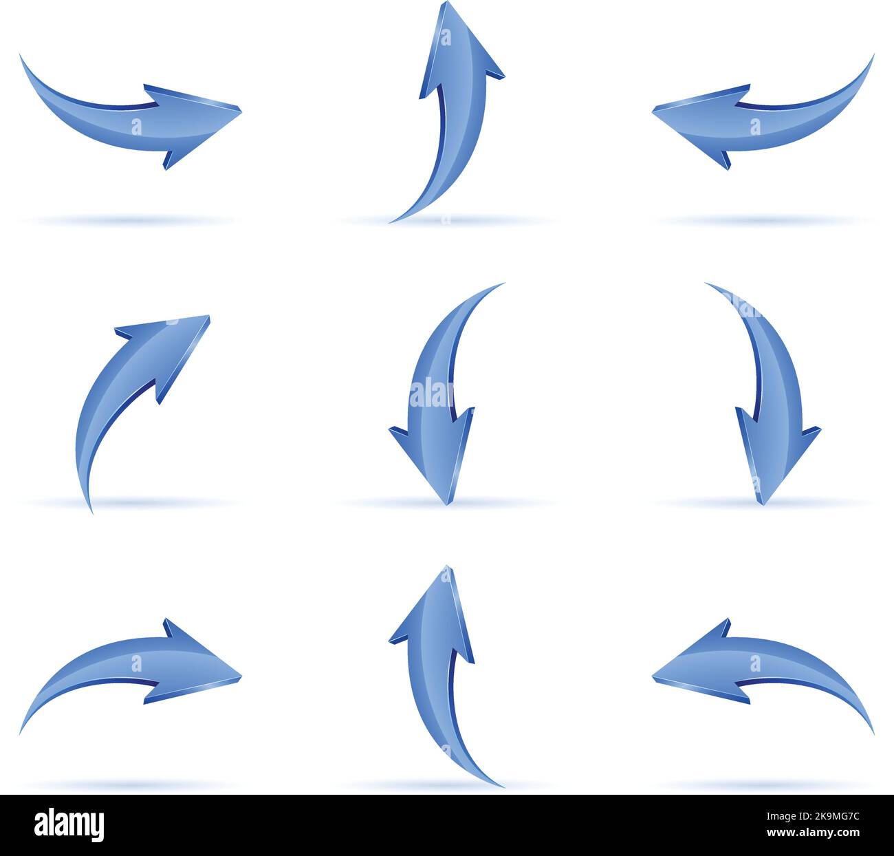 Set of minimal and unique arrow set isolated on white background ...