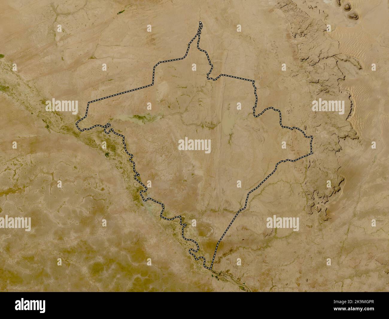 Gorgol, region of Mauritania. Low resolution satellite map Stock Photo ...