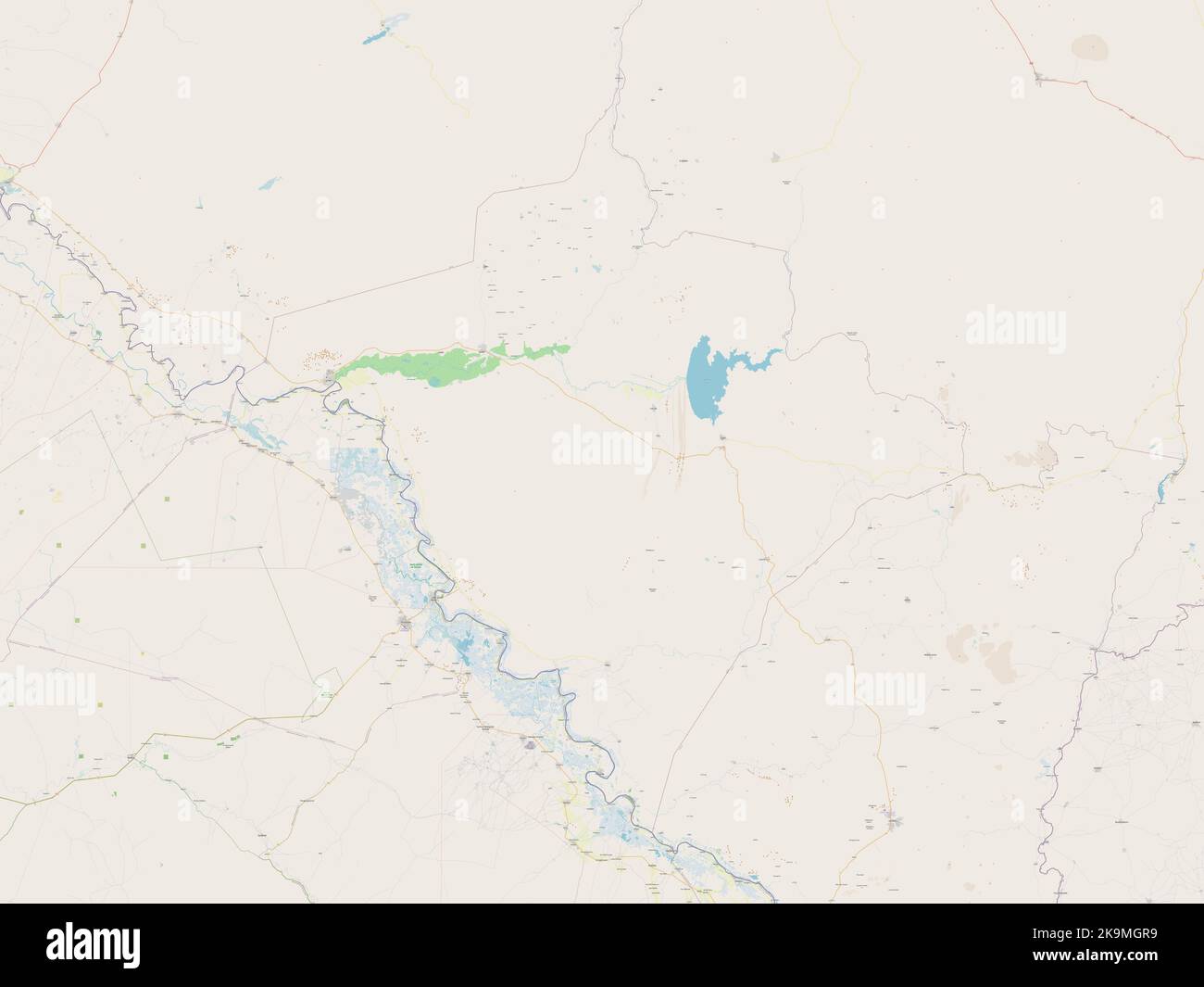 Gorgol, region of Mauritania. Open Street Map Stock Photo - Alamy