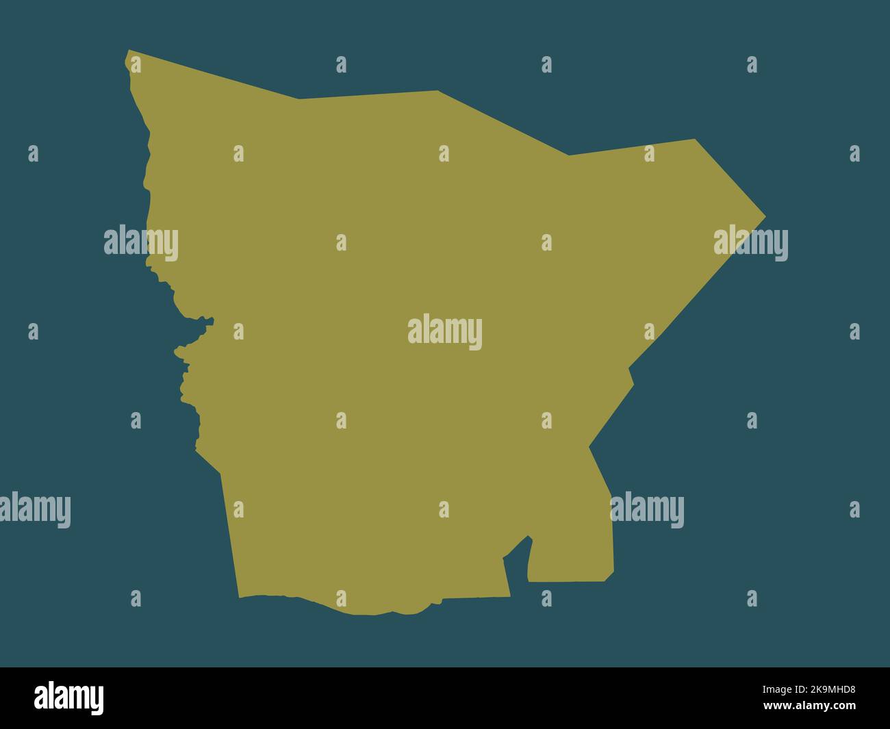 Outline map of hodh el gharbi hi-res stock photography and images - Alamy