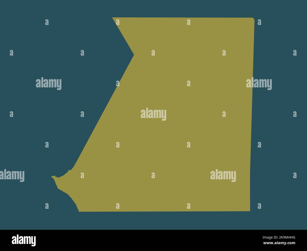 Inchiri outline map hi-res stock photography and images - Alamy