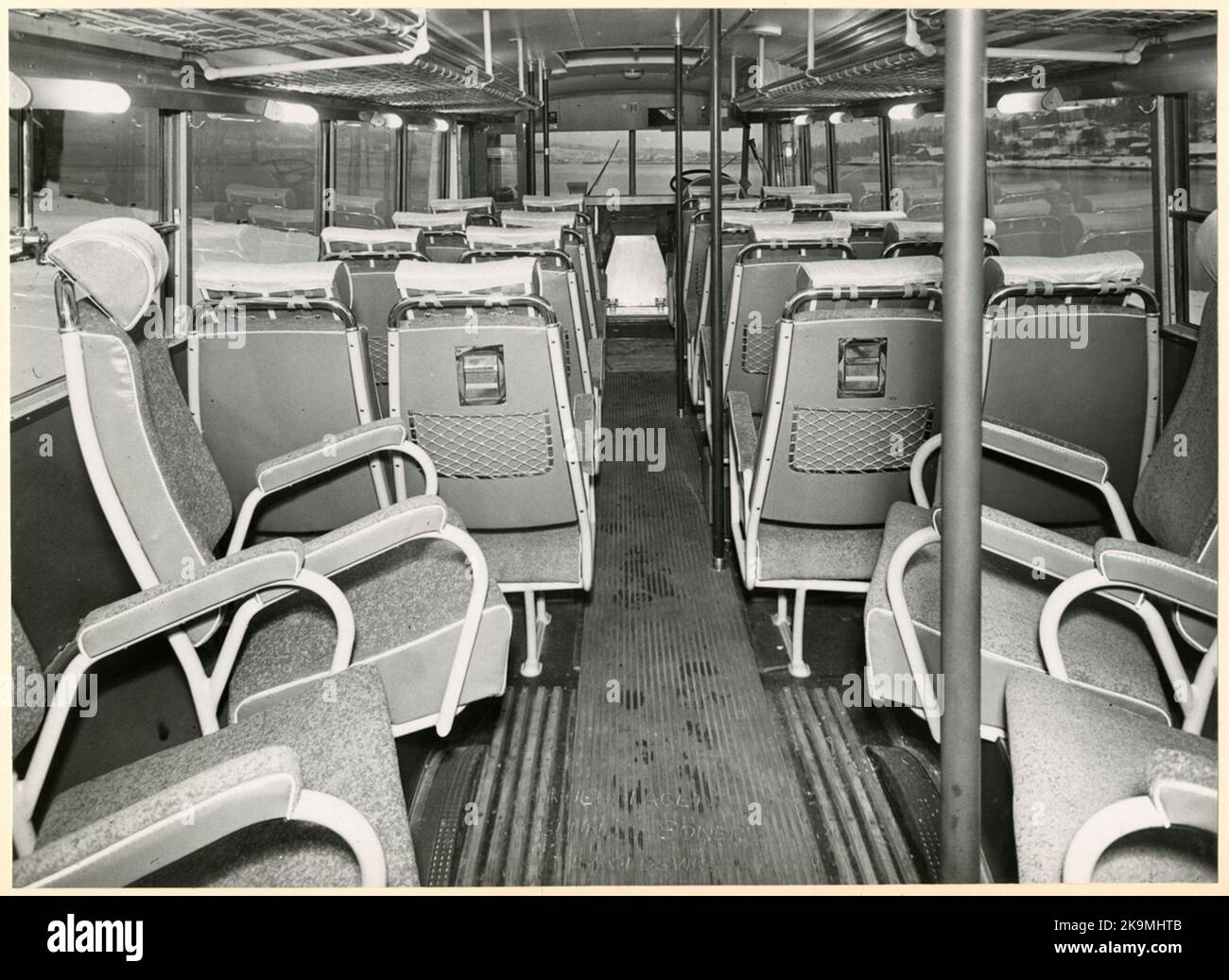 Interior aboard bus Stock Photo - Alamy