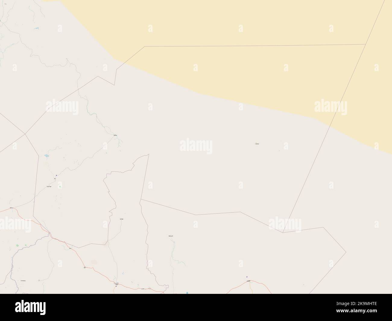 Tagant, region of Mauritania. Open Street Map Stock Photo - Alamy