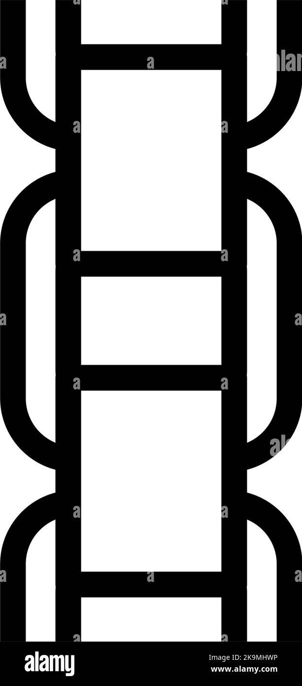 box chain line icon vector illustration Stock Vector Image & Art - Alamy