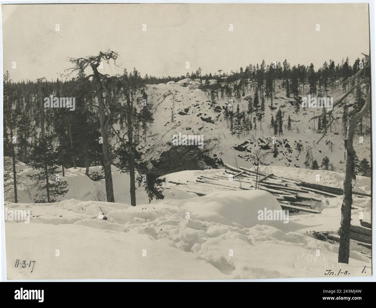 Railway bridge construction at Stora Lule River Stock Photo - Alamy