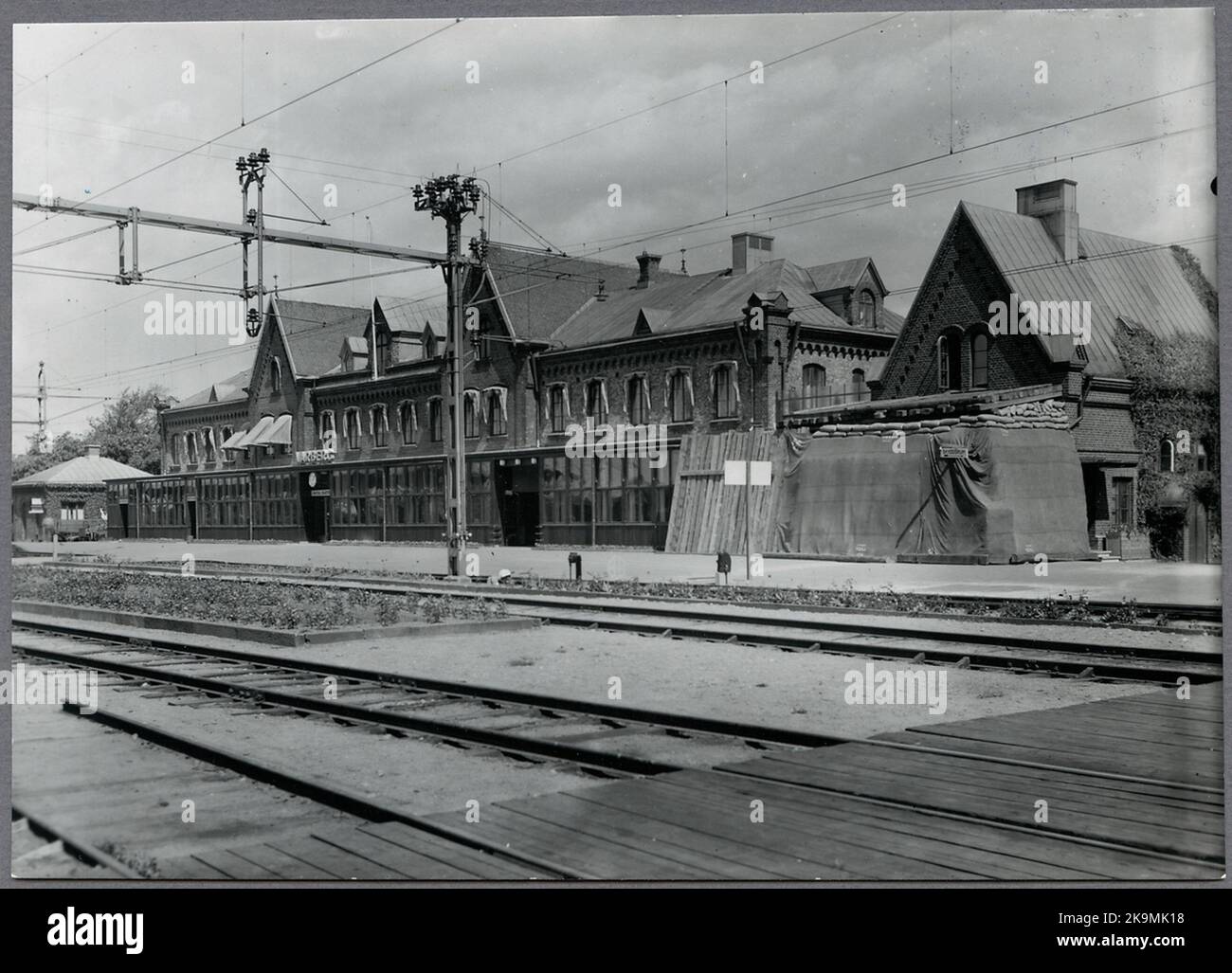 Varberg station immediately after the last extension/ with splitter ...