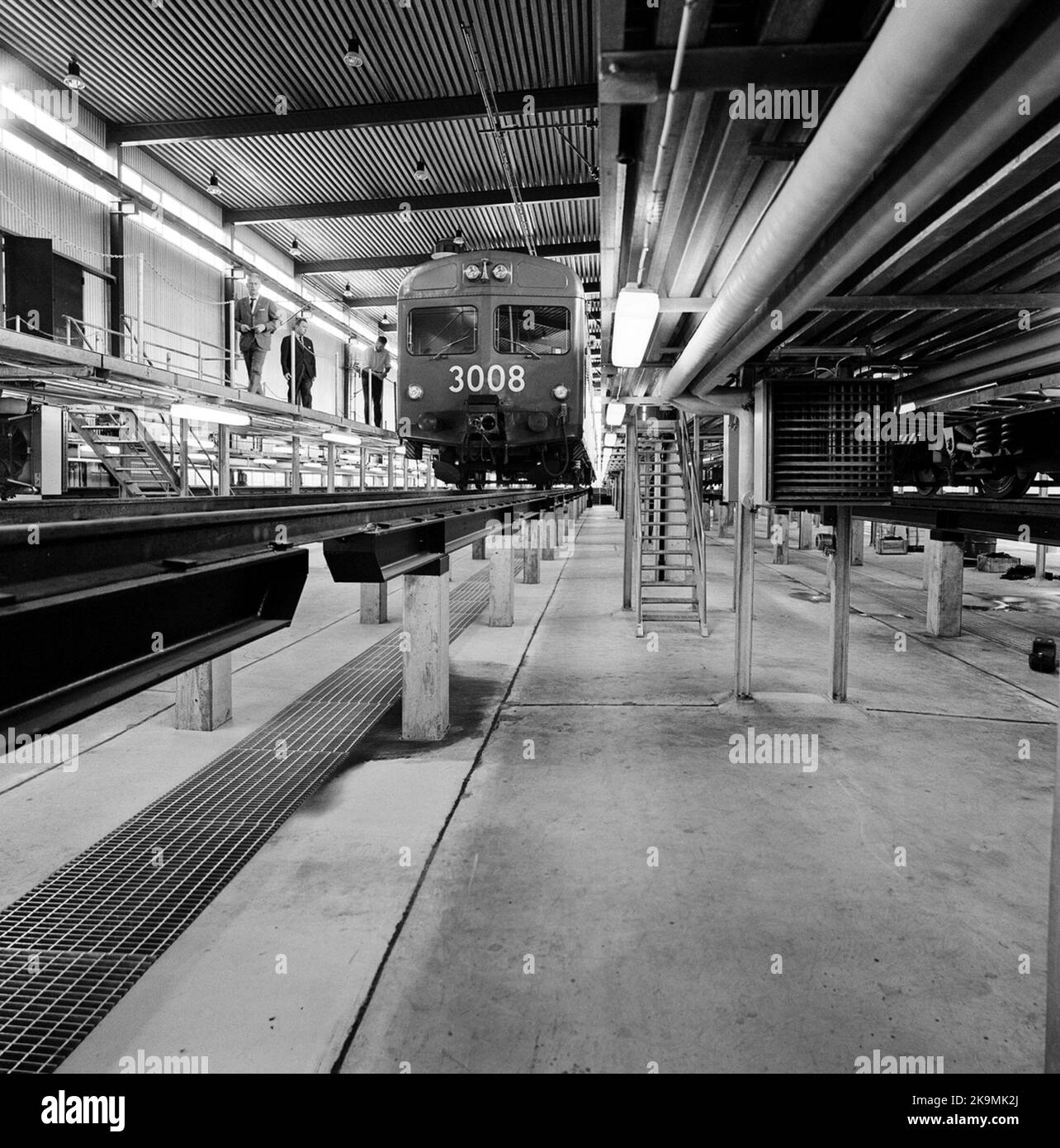 State Railways, SJ X1 3008. The State Railways Care Hall, Älvsjö Stock ...