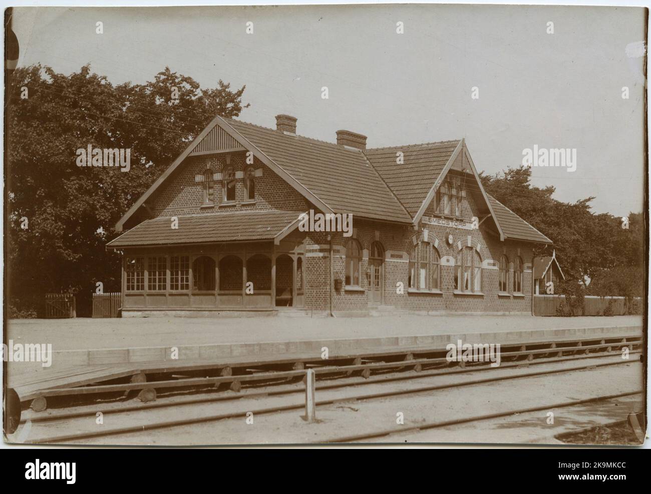 Smedstorp station 1919 Stock Photo - Alamy