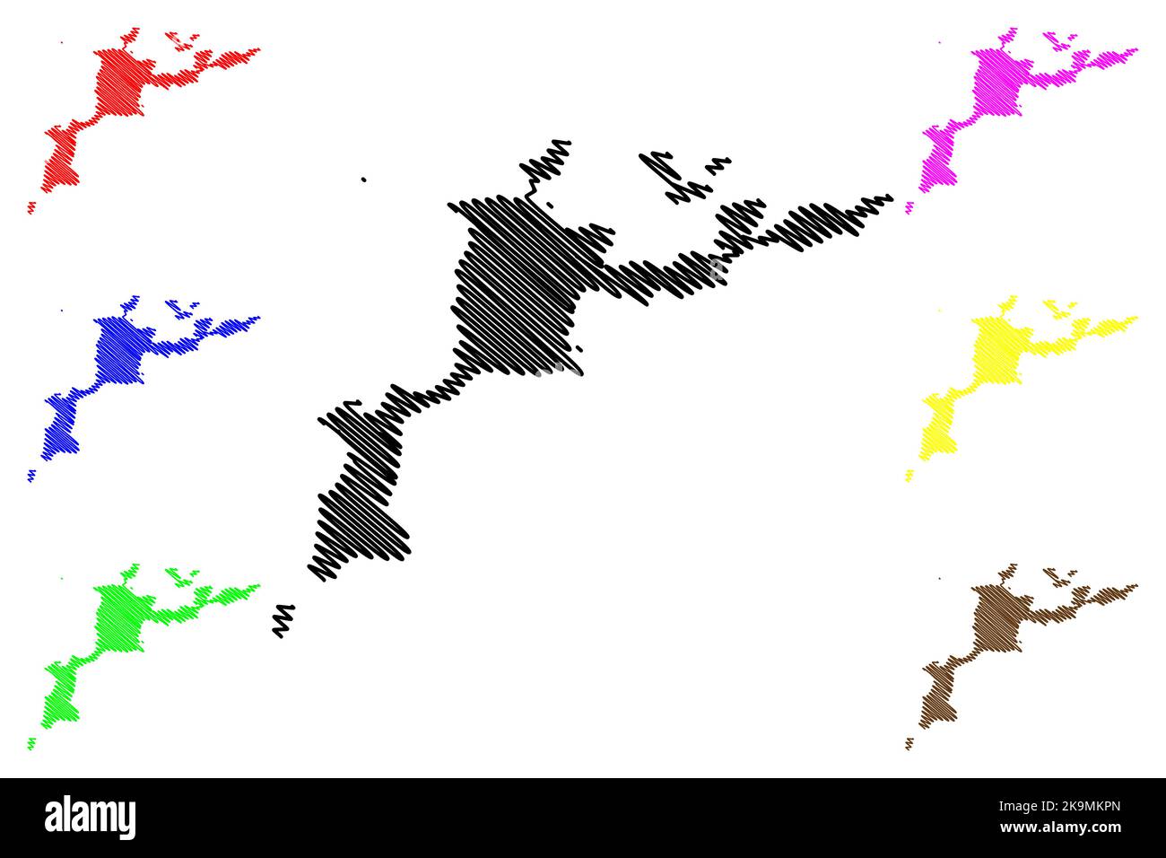 Virgin Gorda and Moskito island (British Virgin Islands, United Kingdom, Cenrtal America ...