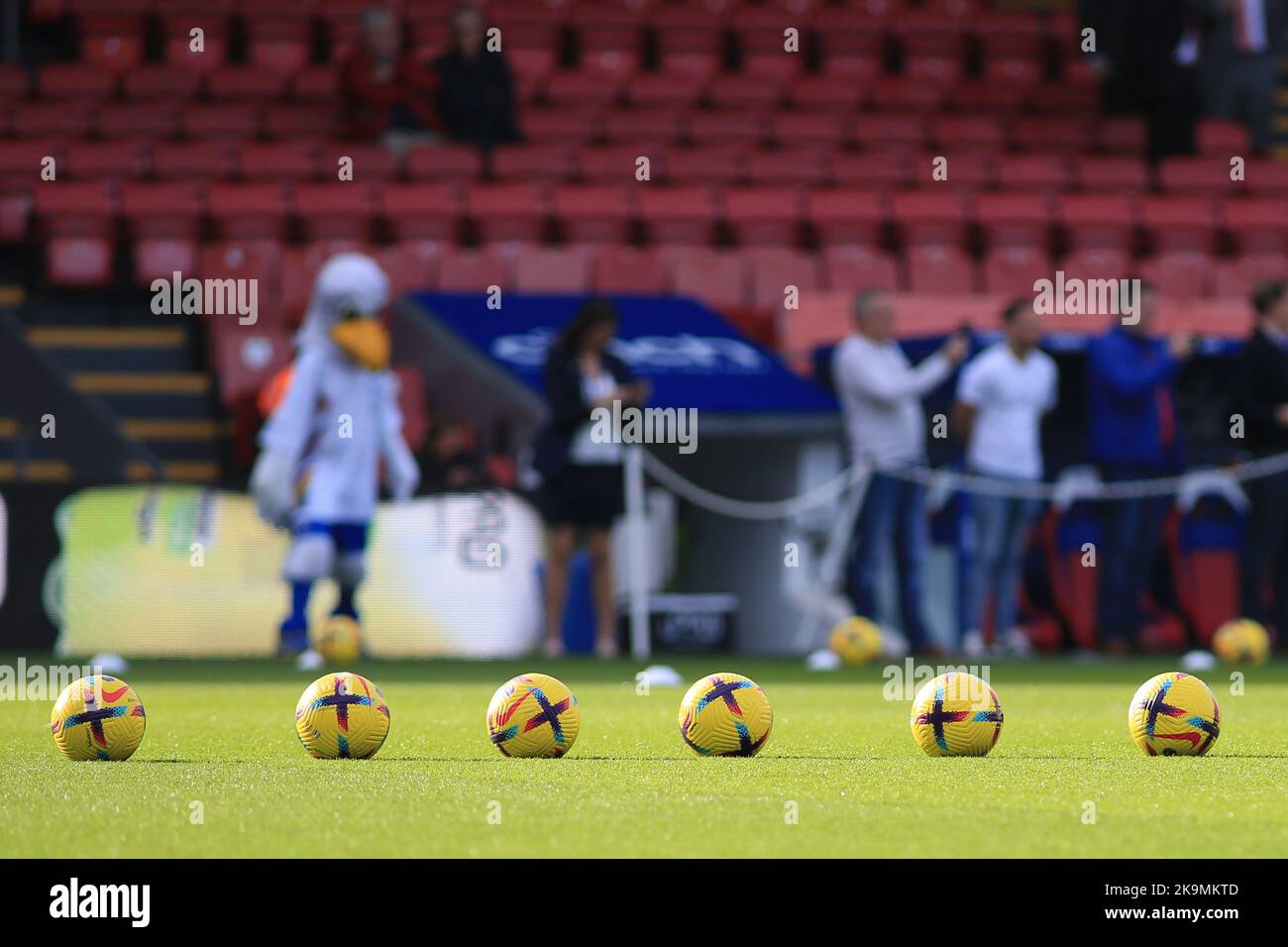 London, UK. 29th Oct, 2022. Winter Premier League Footballs during the ...