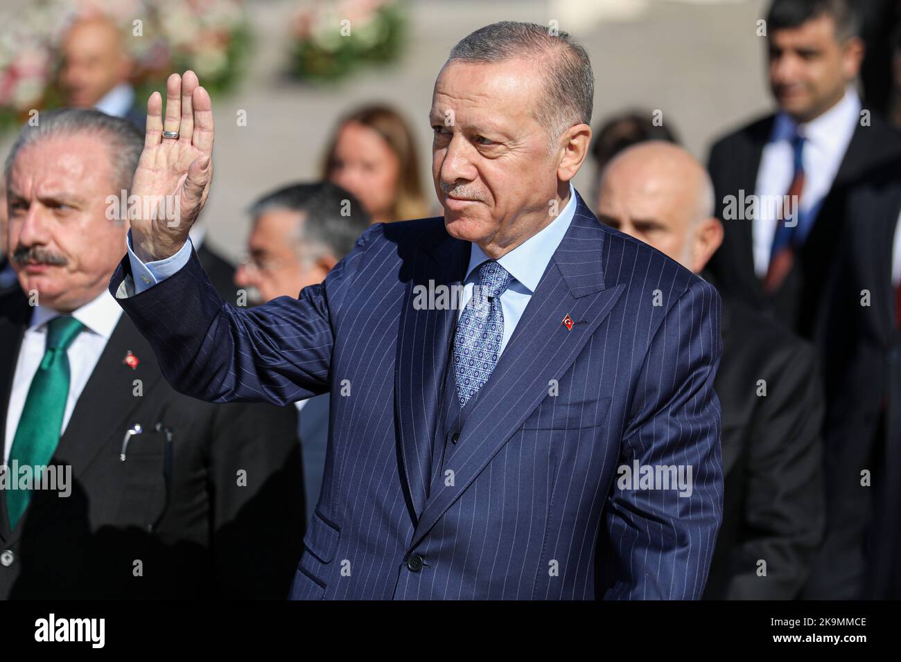 Ankara, Turkey. 29th Oct, 2022. President of the Republic of Turkey ...