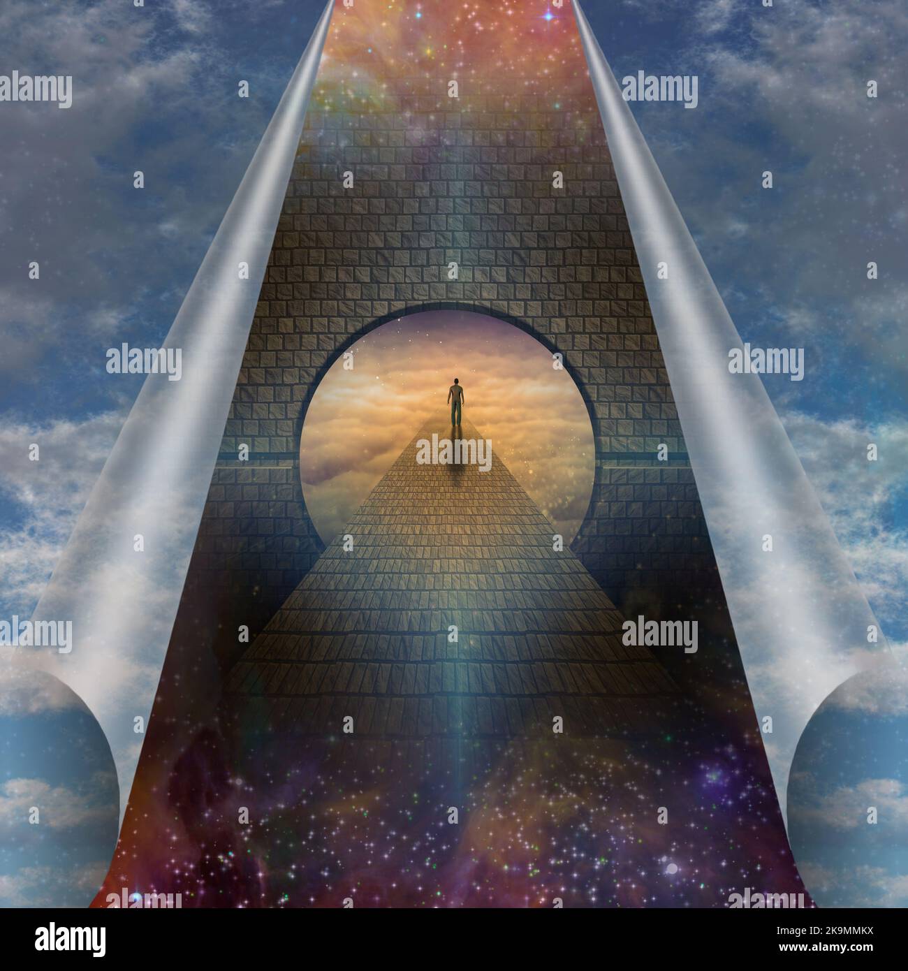 The soul path. 3D rendering Stock Photo - Alamy