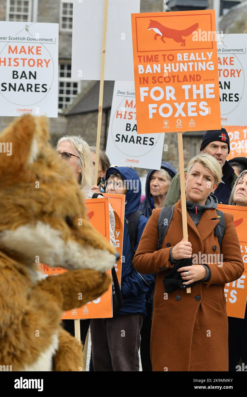 Edinburgh Scotland, UK 29 October 2022. For The Foxes March in ...