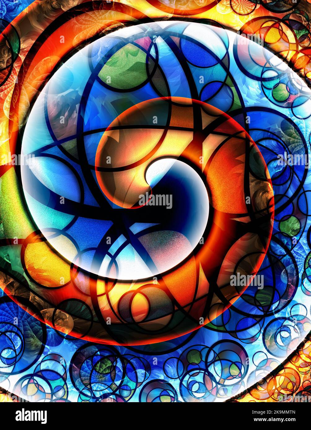 Vibrant dynamic fusion swirling hi-res stock photography and images - Alamy