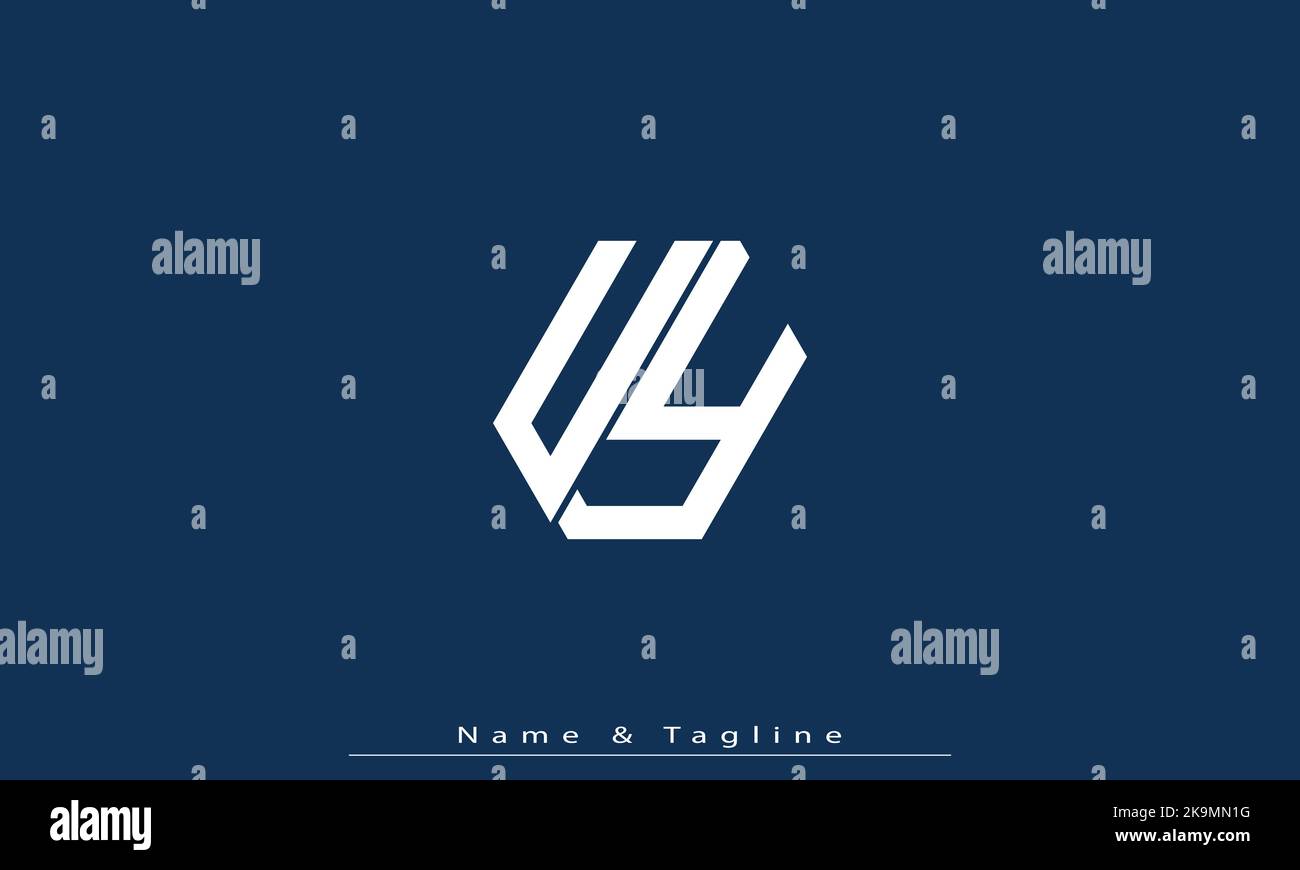 Alphabet letters Initials Monogram logo UY , YU Stock Vector Image ...