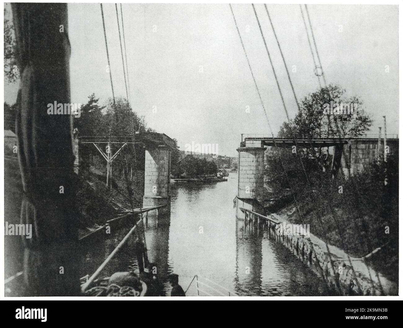 Western main line. Turning bridge over the Södertälje canal Stock Photo ...