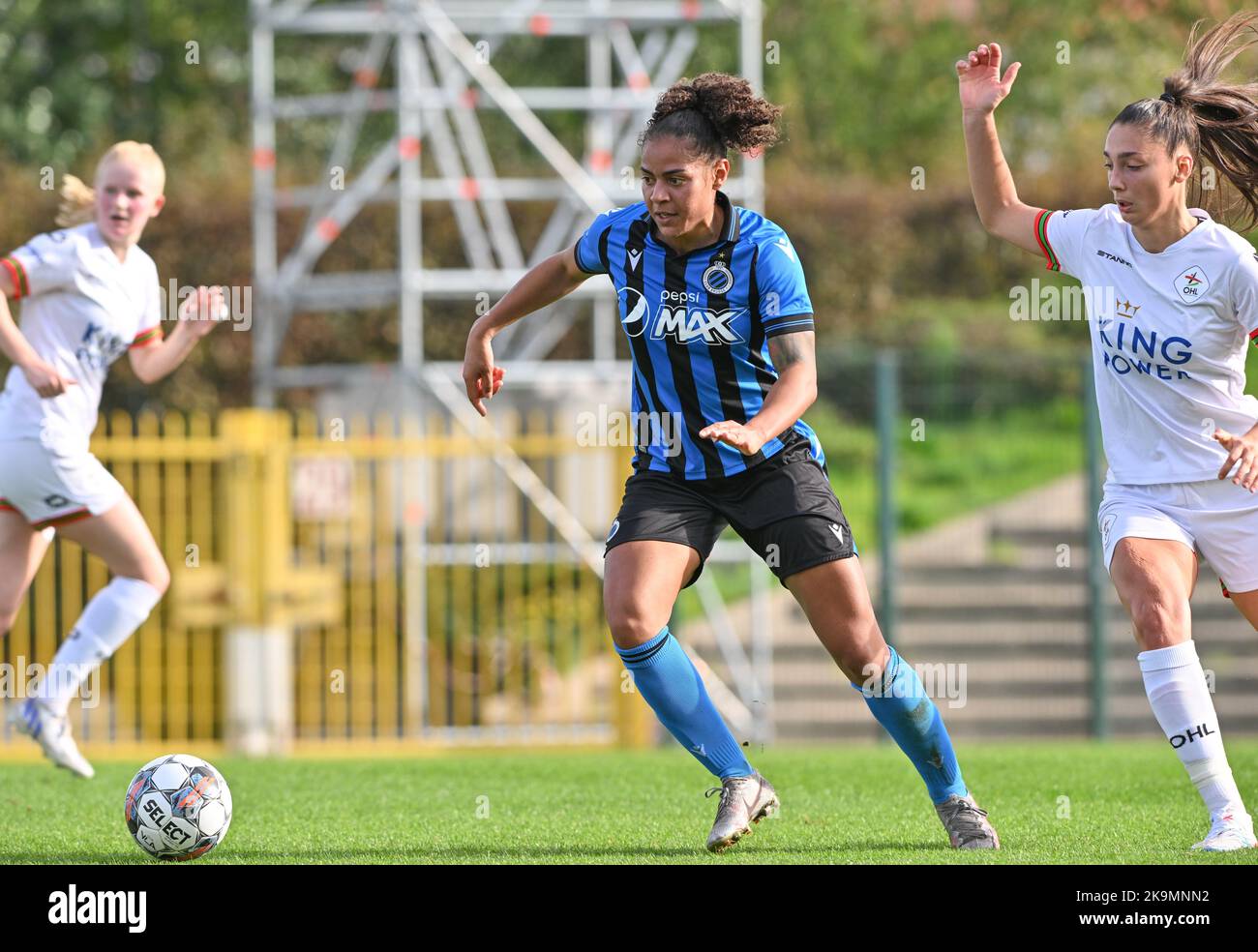 Roosa Ariyo (20) of Brugge pictured during a female soccer game between ...