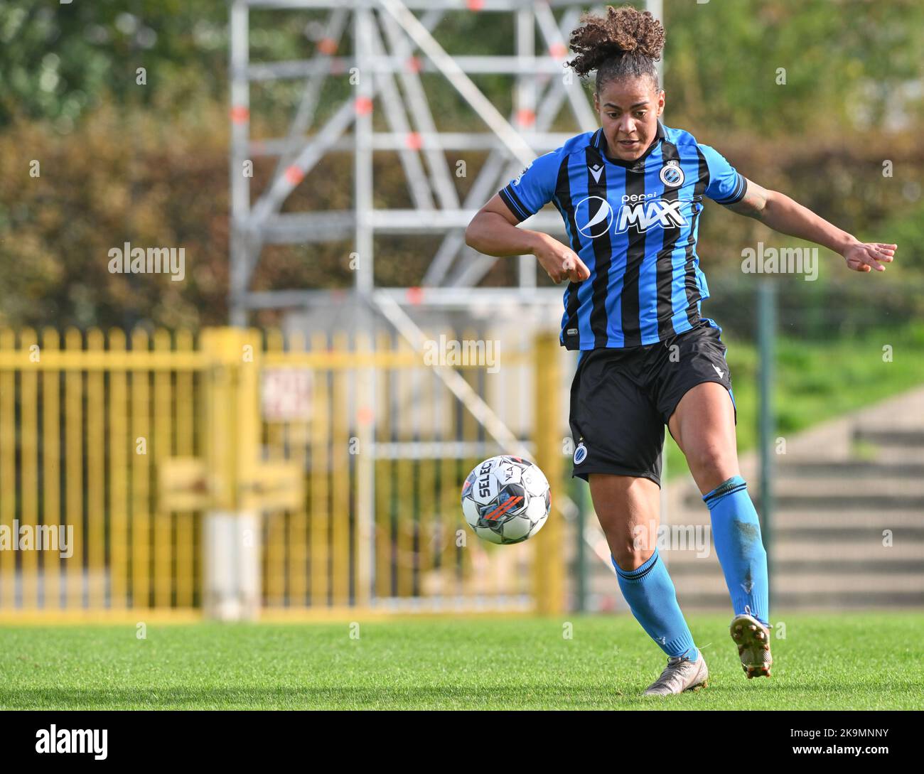 Roosa Ariyo (20) of Brugge pictured during a female soccer game between ...