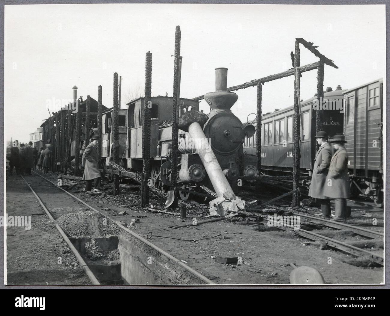 Fire in the locomotives in Västervik. Norsholm - Västervik - Hultsfreds ...