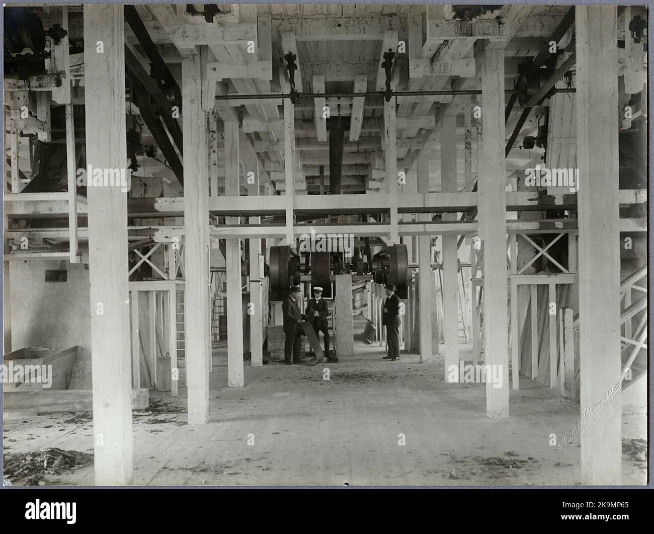 Slipersfaktory Piteå. The saw house: the downstairs Stock Photo - Alamy