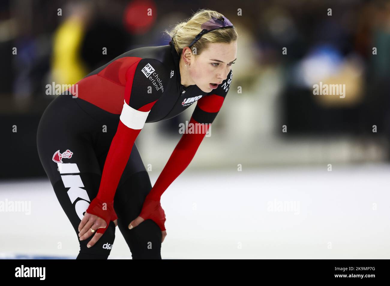 2022-10-29 15:50:54 HeereNVEEN - Joy Beune reacts after the 3000 meters ...