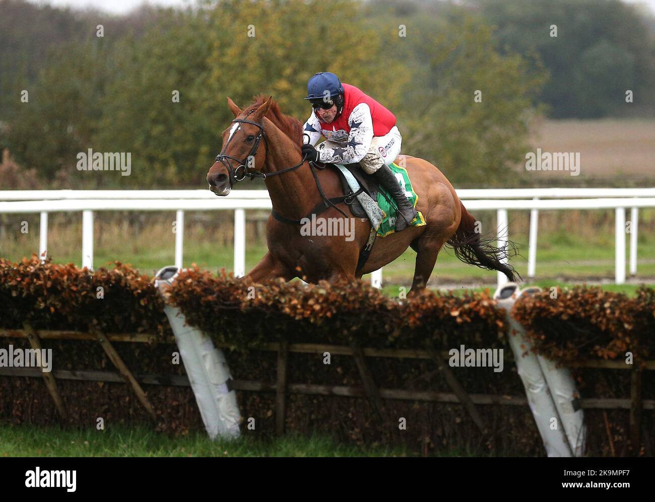 Proschema ridden by jockey Harry Skelton on their way to winning the ...