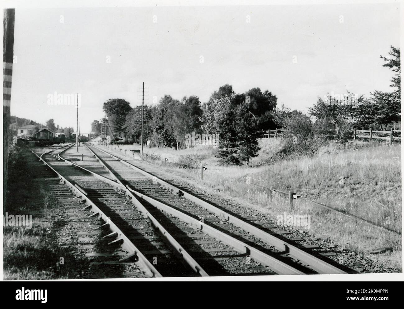 The entrance to Borgstena station, in the direction of Herrljunga Stock ...