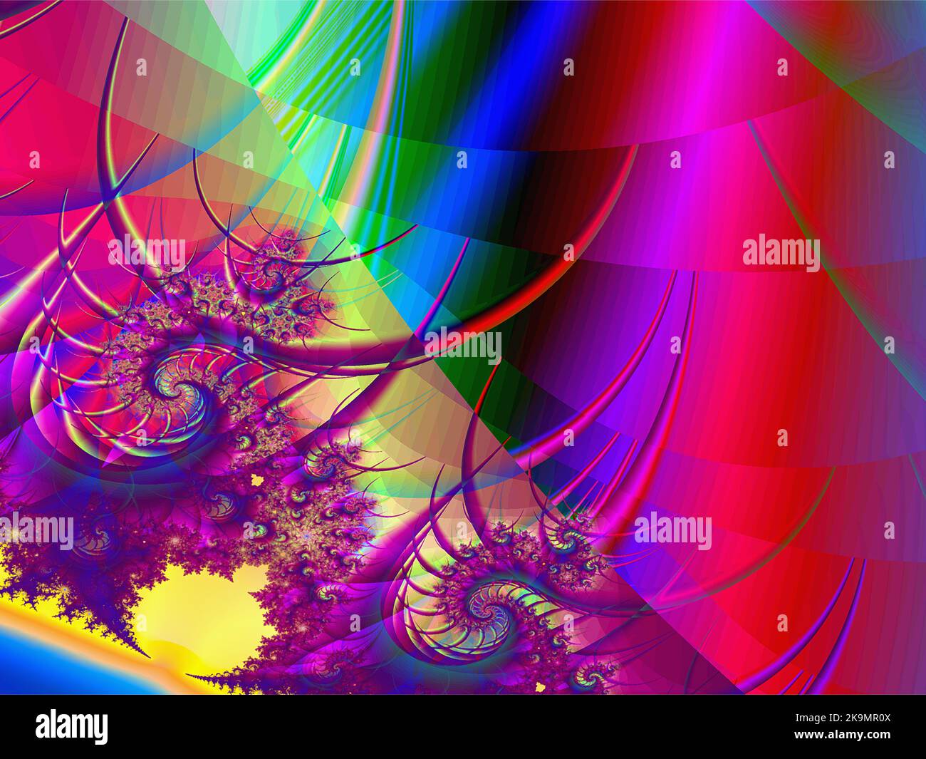 abstract bright multicolor linear pattern, color graphics, background ...