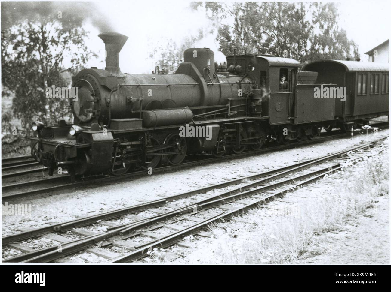 Dala - Ockelbo - Norrsundet's railway, Donj Lok 8. Steam locomotive in ...