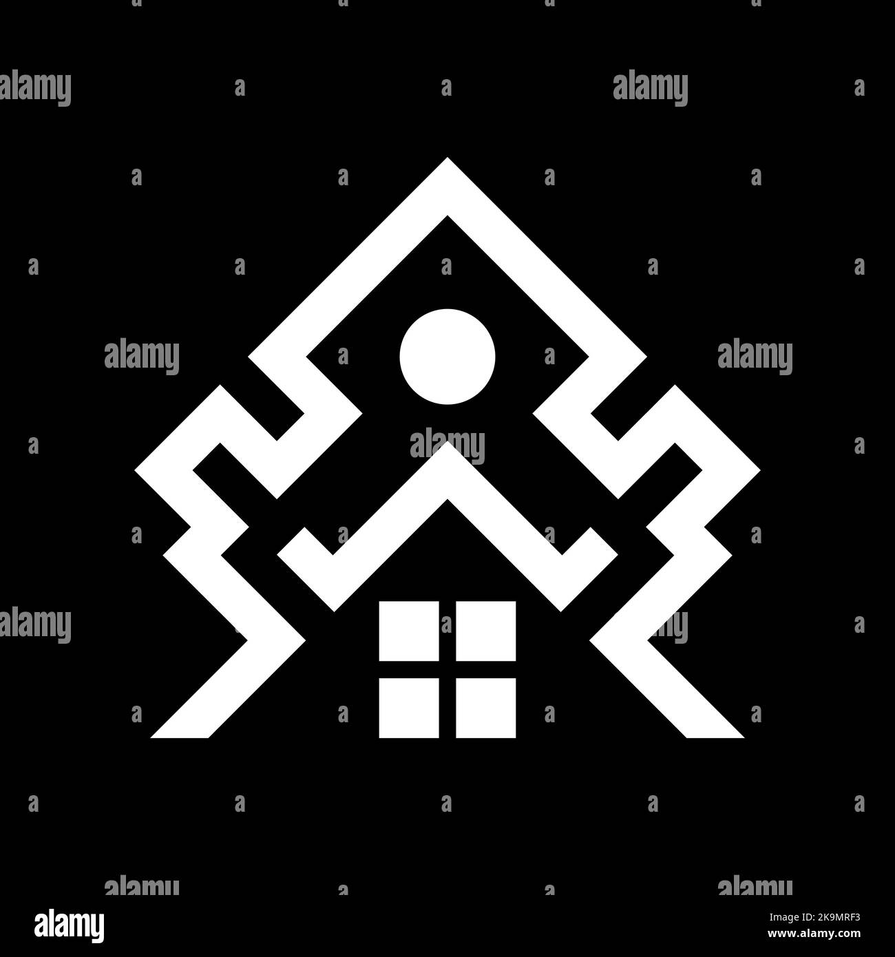 Smart home sign icon hi-res stock photography and images - Alamy