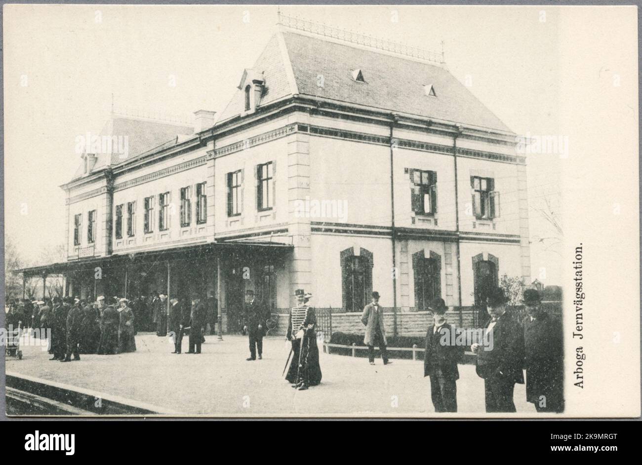 Arboga Railway Station Stock Photo - Alamy