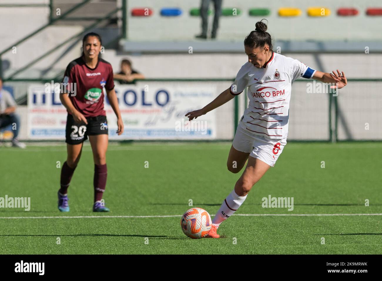 Pomigliano, Italy. 29th Oct, 2022. Laura Fusetti (6) AC Milan Women ...