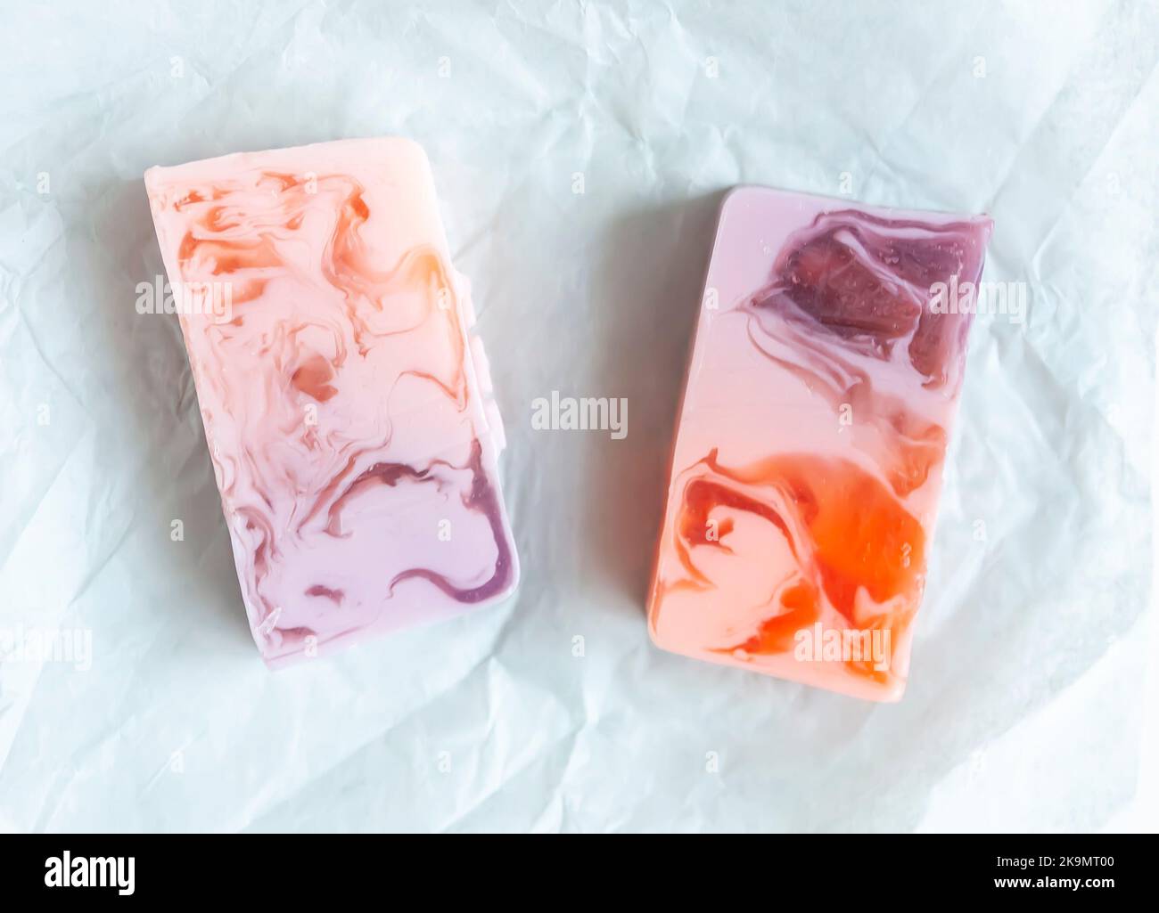Homemade soap. Scented colorful handmade soap bars Stock Photo - Alamy