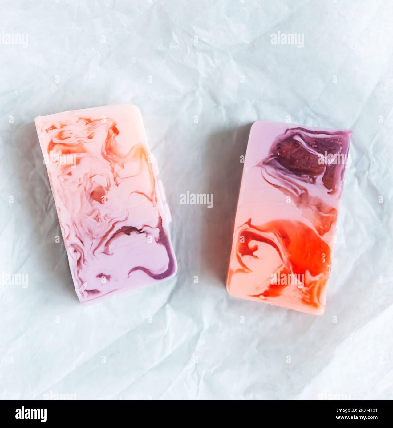 Homemade soap. Scented colorful handmade soap bars Stock Photo - Alamy