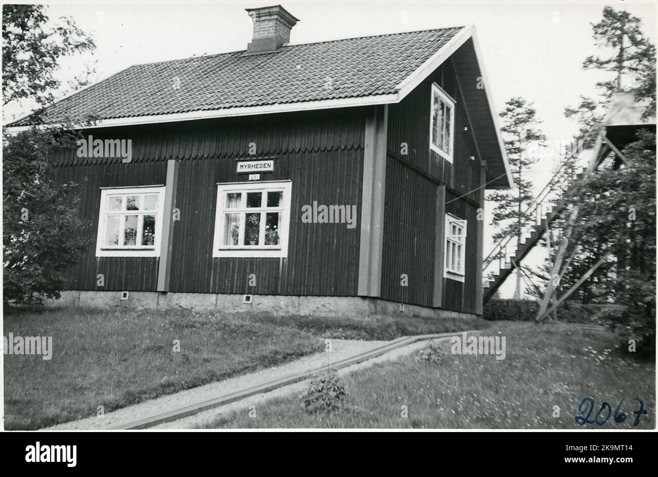 Boställhus number 9A in Myrheden Stock Photo - Alamy