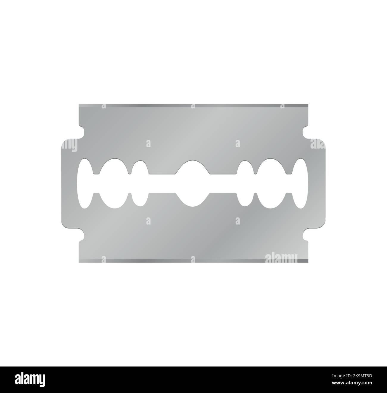 Razor blade icon. Black icon isolated on white background. Razor blade ...