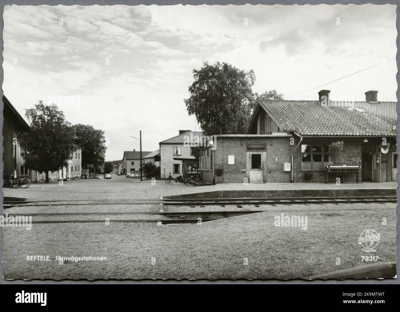 The station in Reftele Stock Photo - Alamy