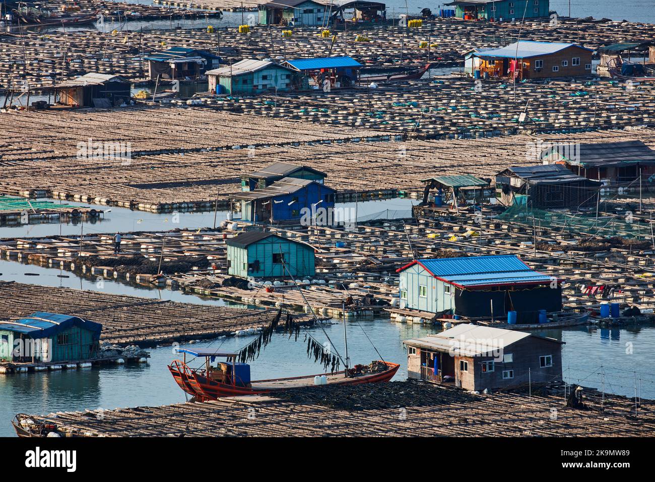 Floating city in Xiapu area Stock Photo - Alamy