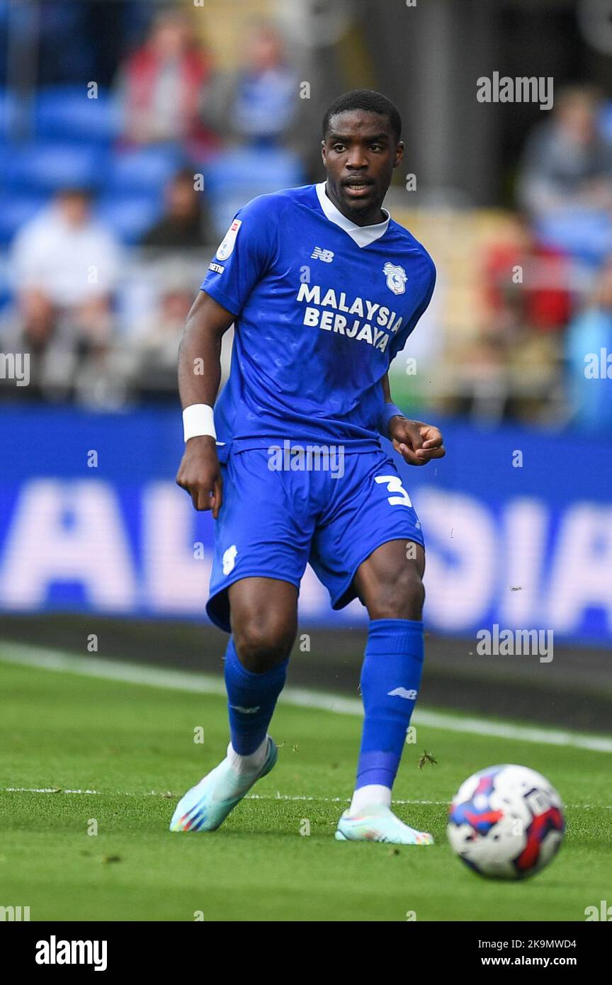 Niels Nkounkou #37 of Cardiff City during the Sky Bet Championship ...