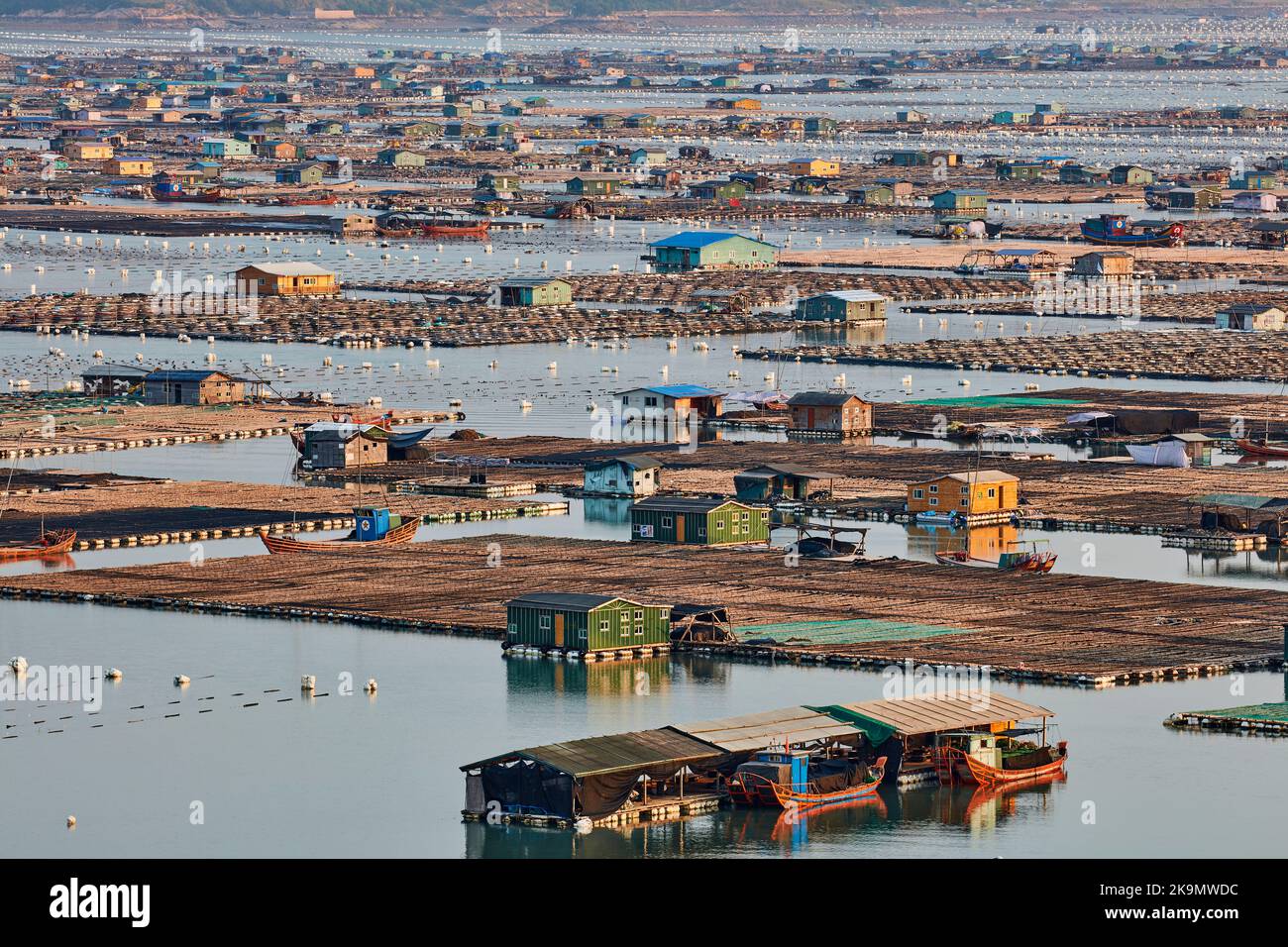 Floating city in Xiapu area Stock Photo - Alamy