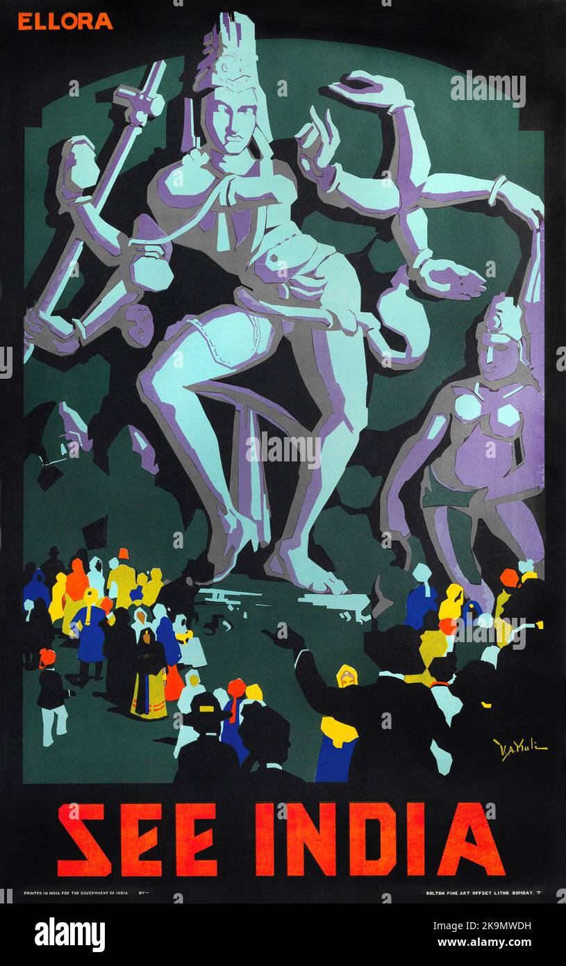 India holiday posters vintage hi-res stock photography and images - Alamy