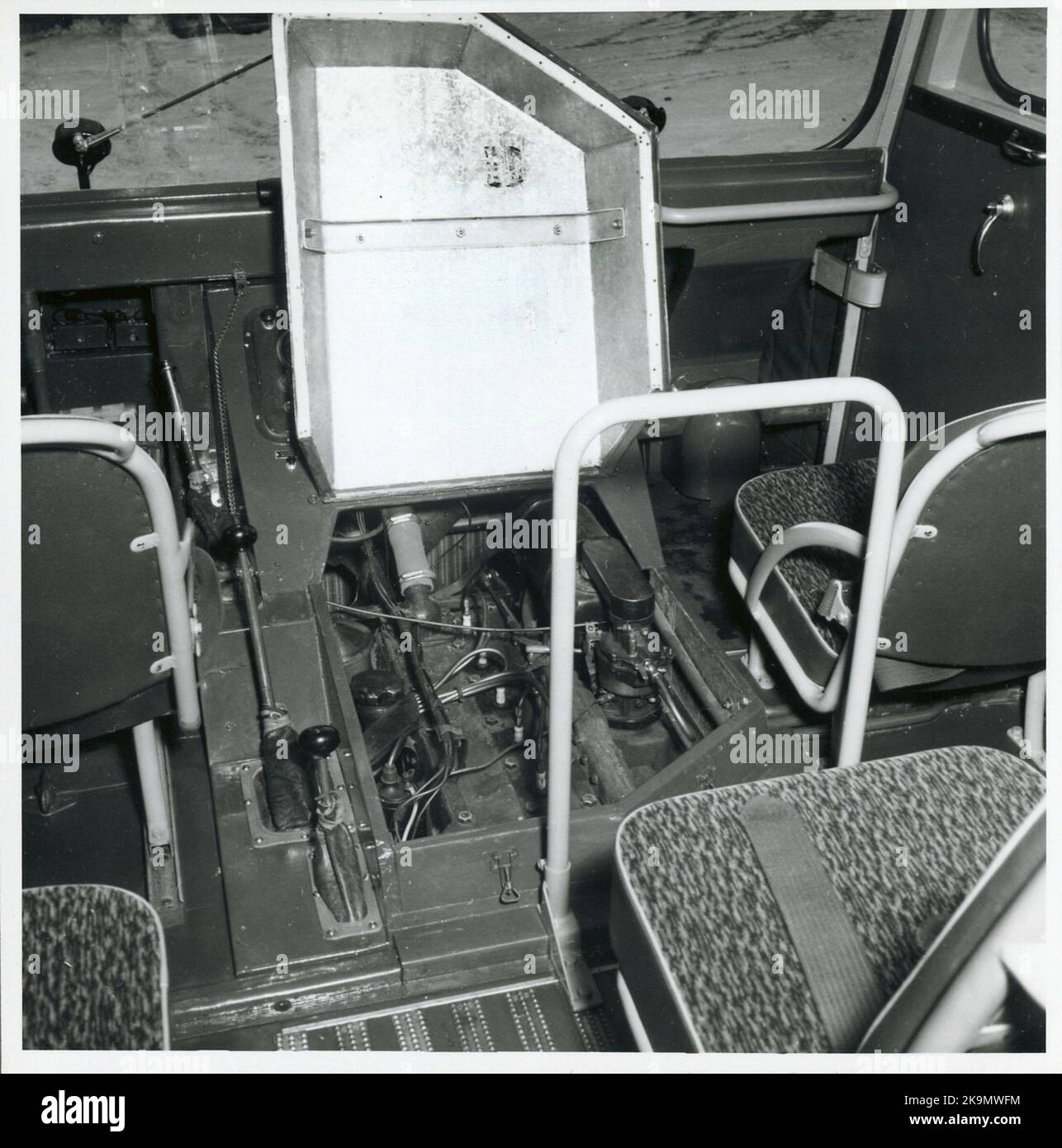 The engine compartment of the so -called "snow bus", for the state ...