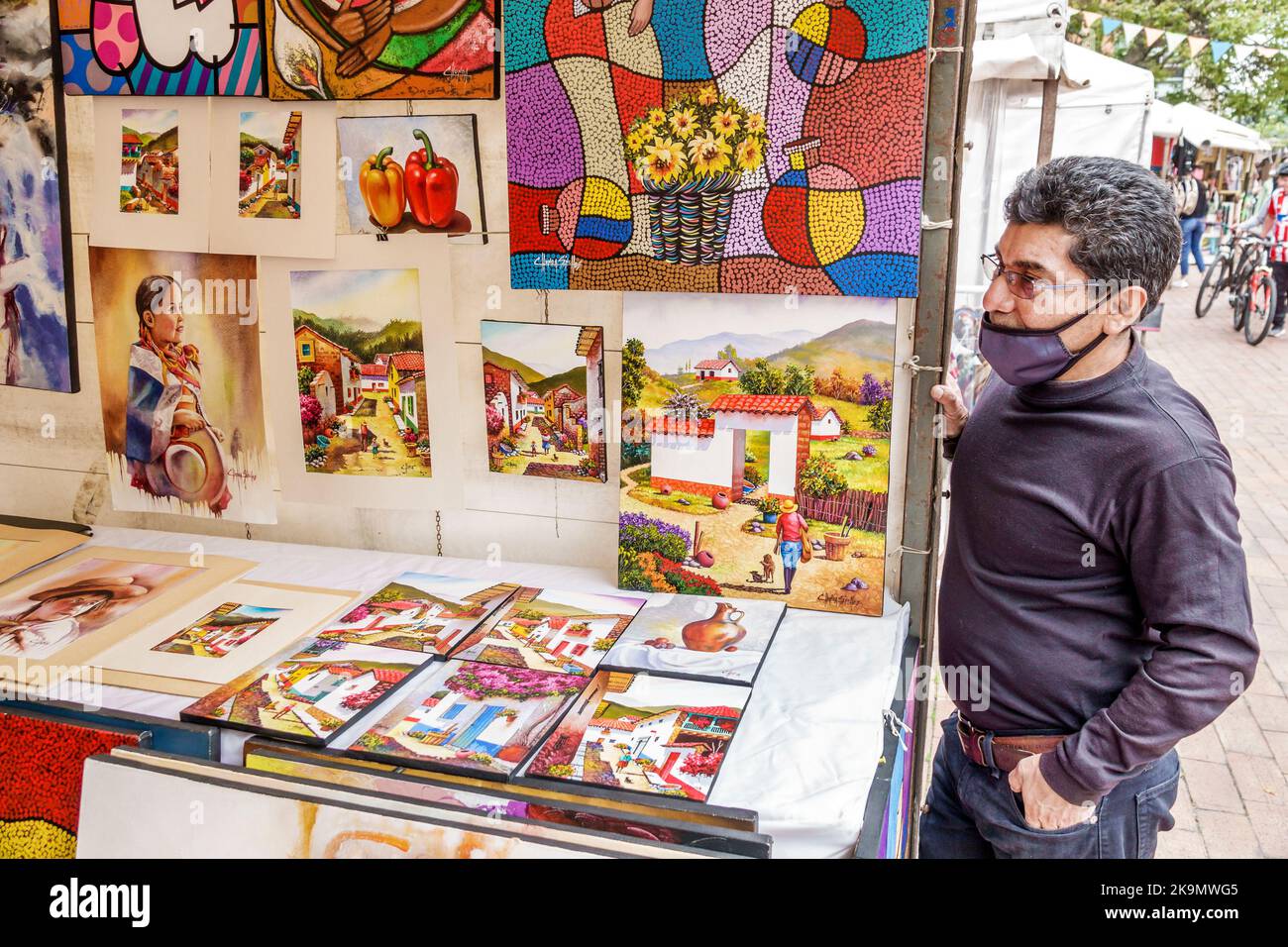 Bogota Colombia,Usaquen Mercado de Las Pulgas en Usaquen Sunday Flea ...