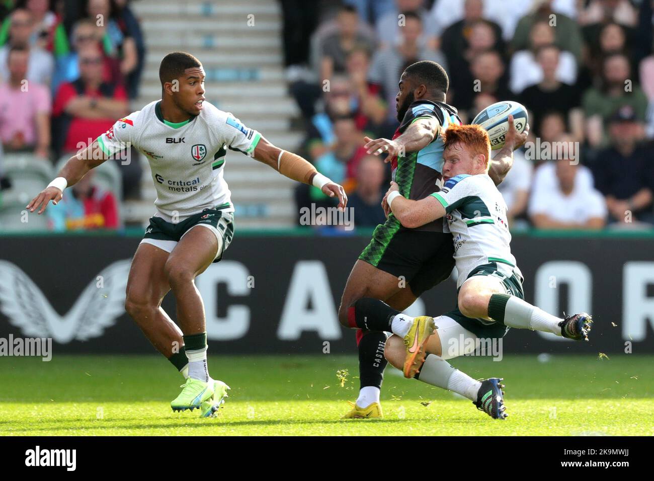 London, UK. 29th Oct, 2022. EDITORIAL USE ONLY Harlequins' Lennox ...